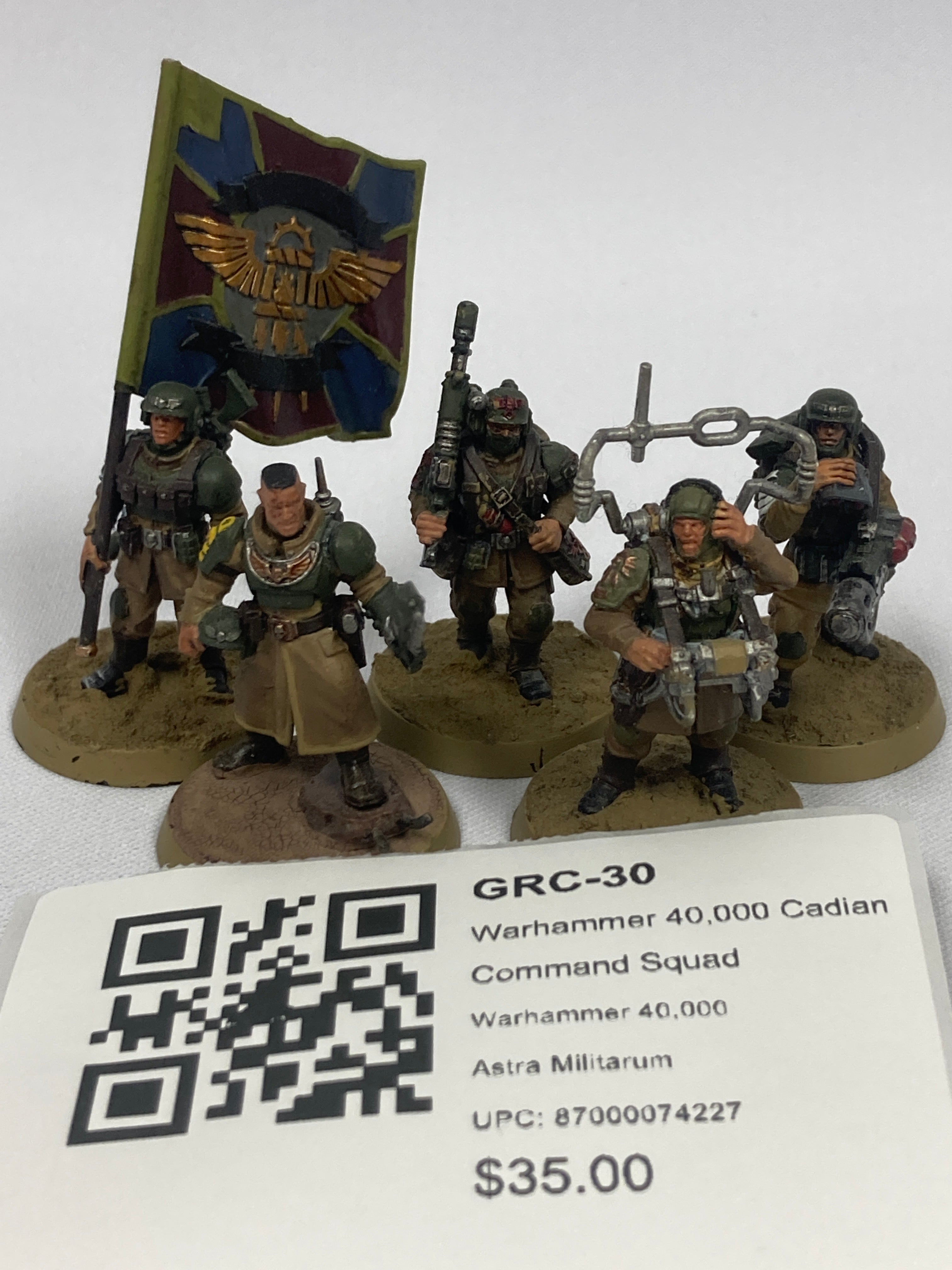 Warhammer 40,000 Cadian Command Squad GRC-30 | Frontline Gaming