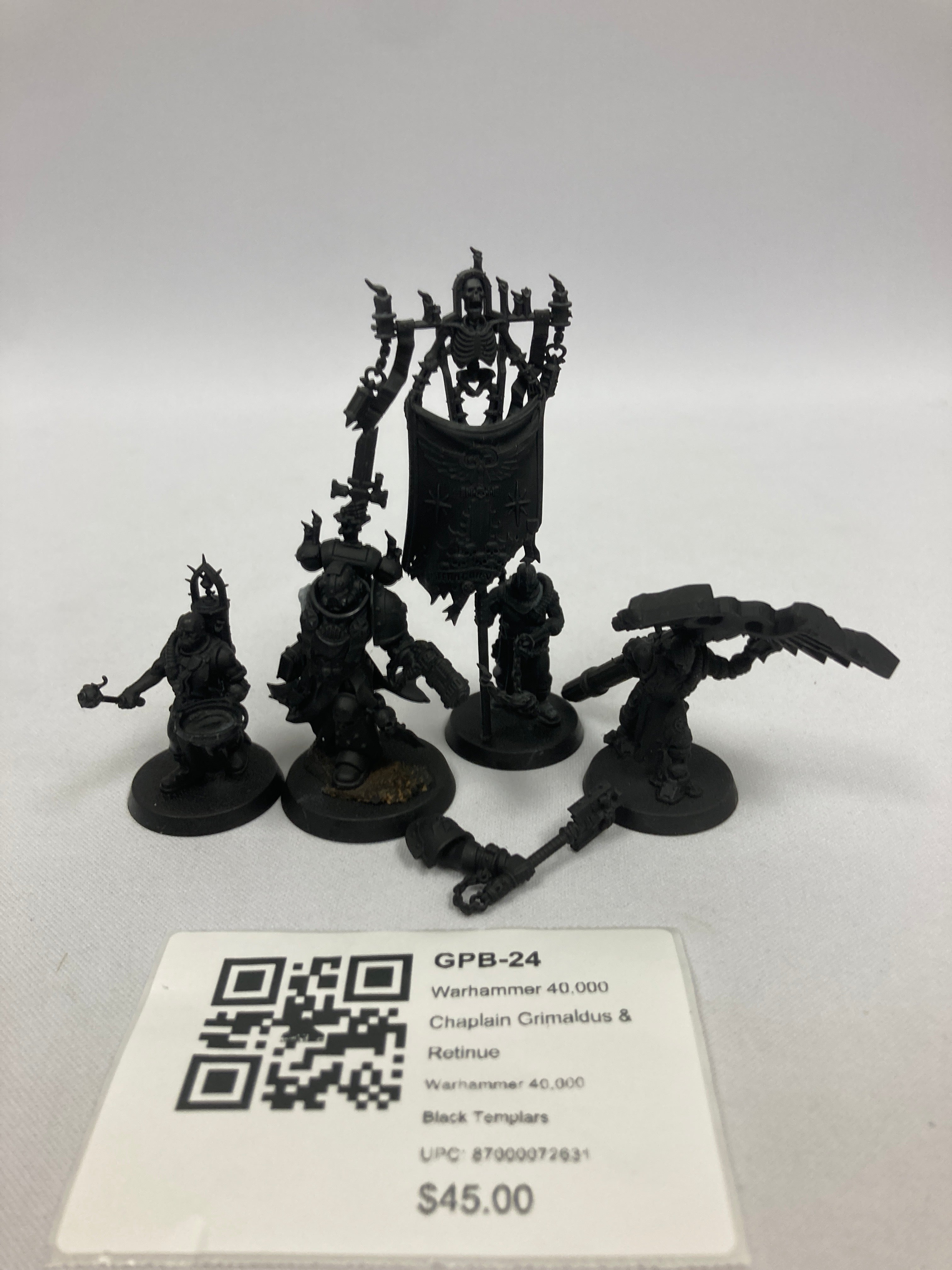 Warhammer 40,000 Chaplain Grimaldus & Retinue GPB-24 | Frontline Gaming