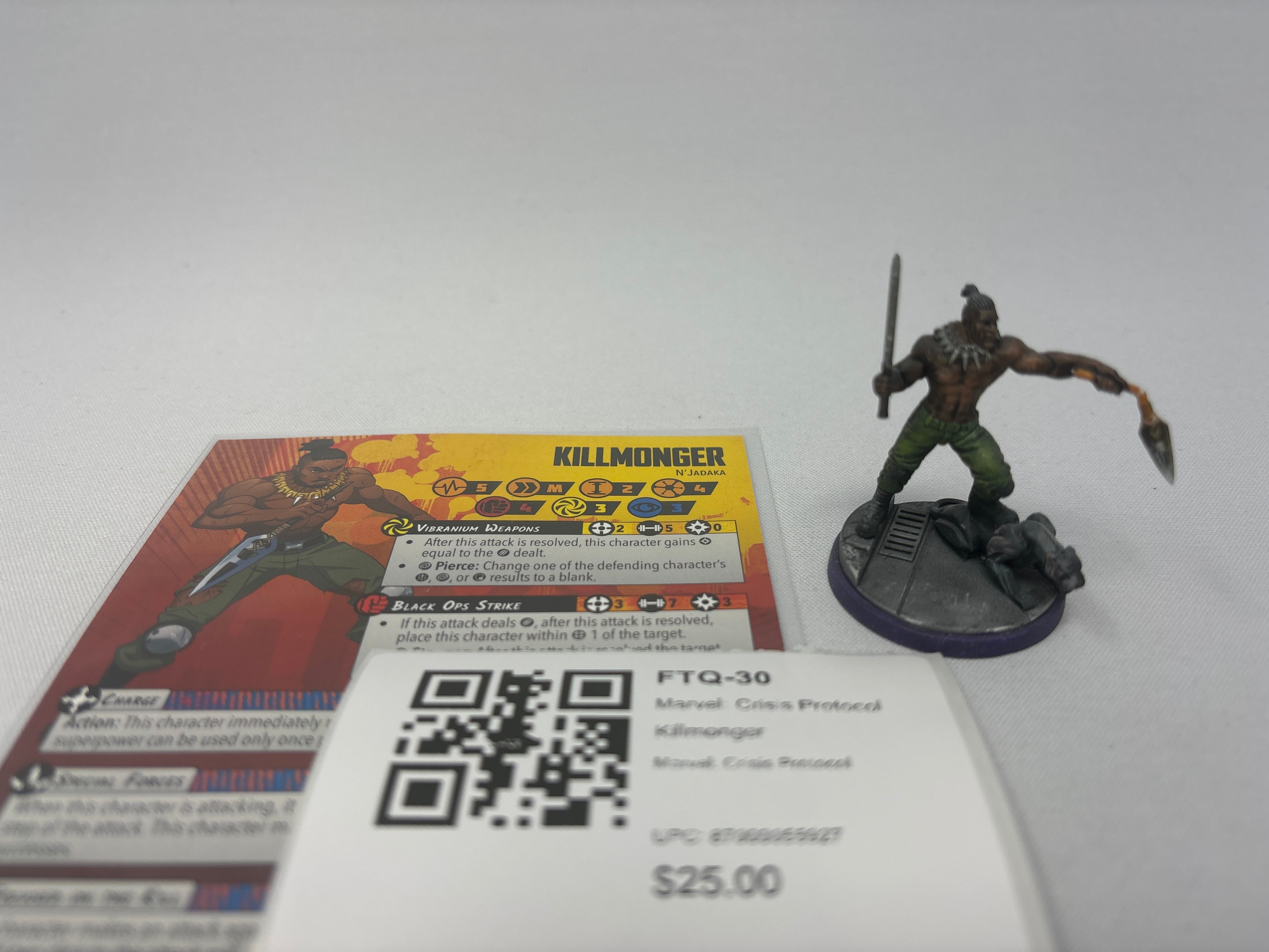 Marvel: Crisis Protocol Killmonger FTQ-30 | Frontline Gaming