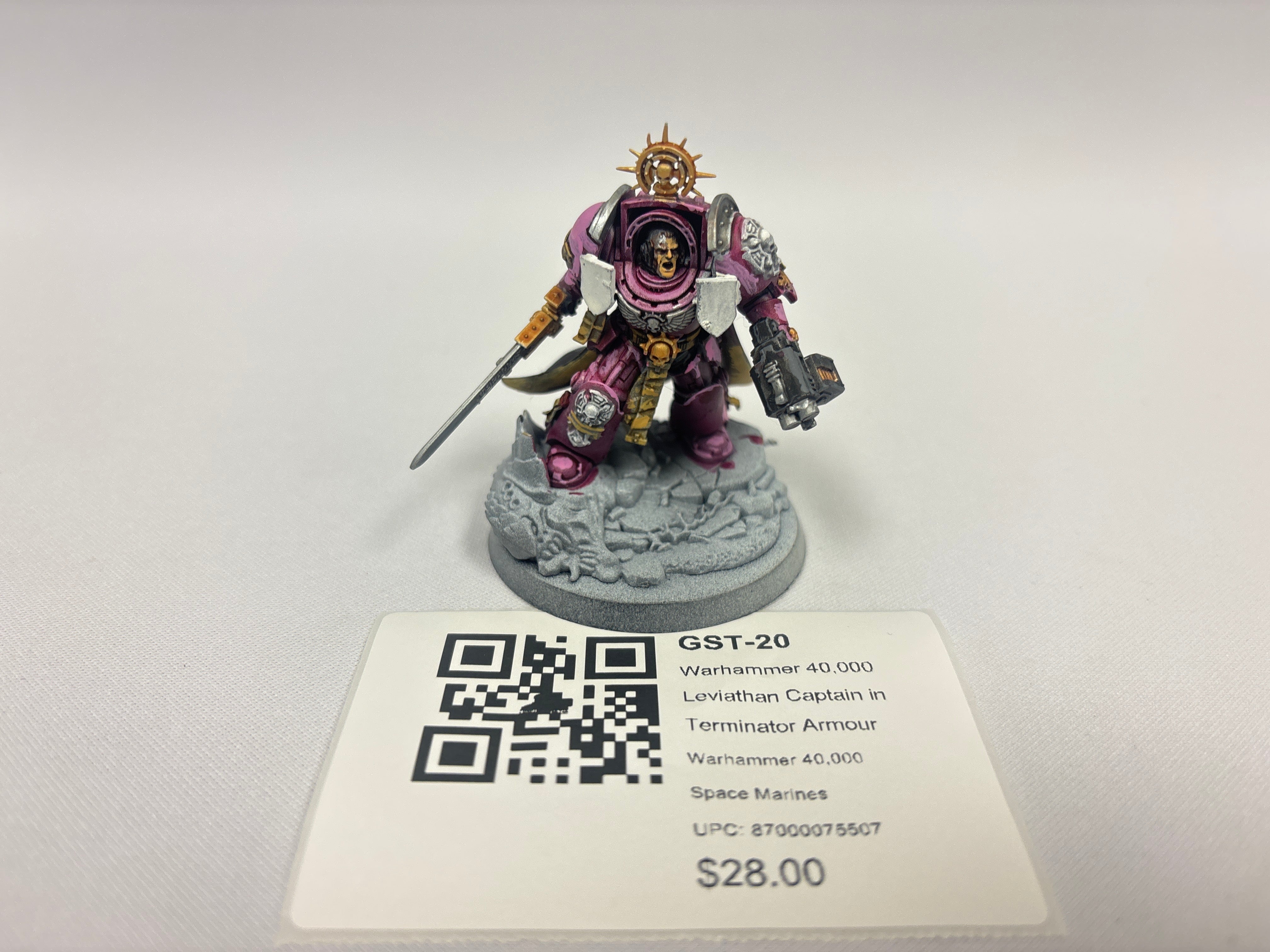 Warhammer 40,000 Leviathan Captain in Terminator Armour GST-20 ...