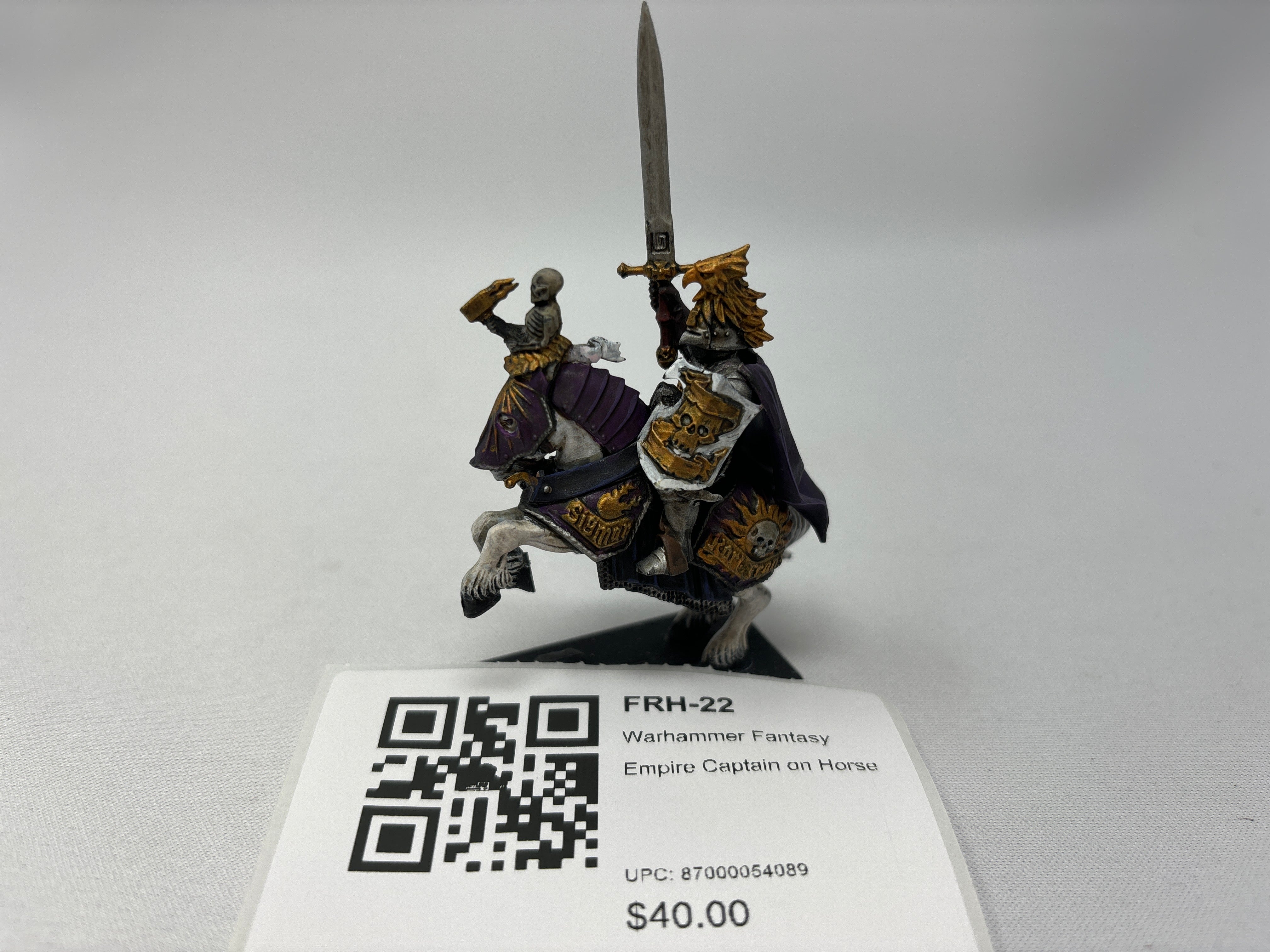 Warhammer Fantasy Empire Captain on Horse FRH-22 | Frontline Gaming