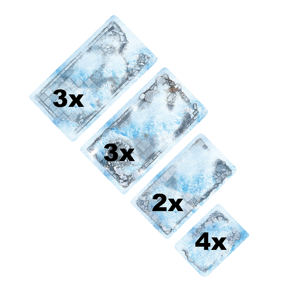 FLG Terrain: Matched-Play Snow Terrain Bases | Frontline Gaming