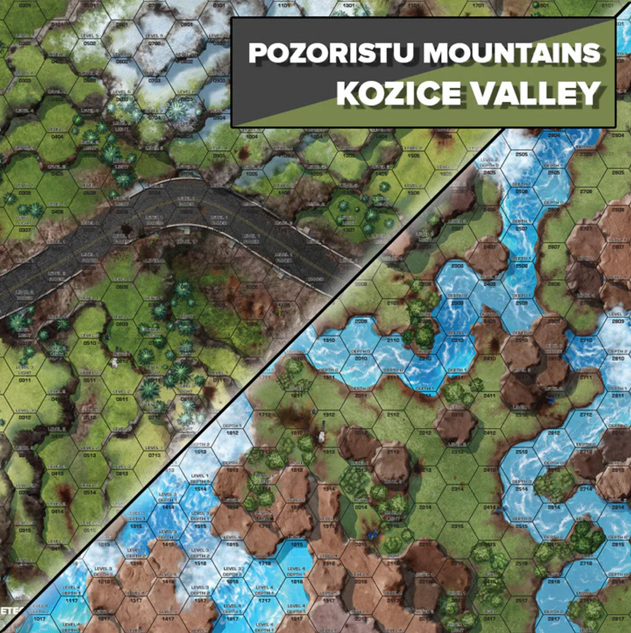 BattleTech: Battle Mat - Tukayyid - Pozoristu Mountains/Kozice Valley ...