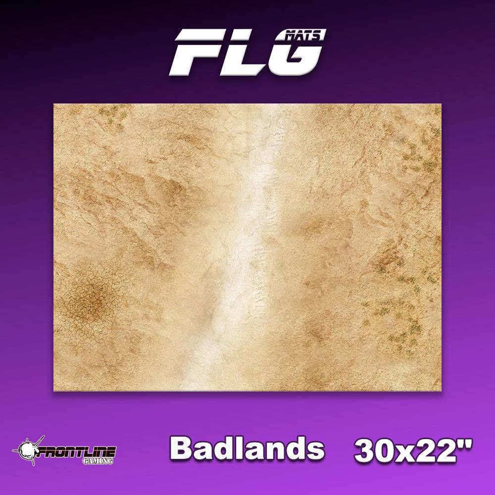 FLG Neoprene Gaming Mats: Badlands 1 | Frontline Gaming