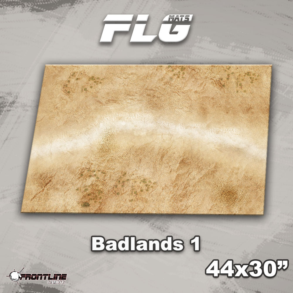 FLG Neoprene Gaming Mats: Badlands 1 | Frontline Gaming