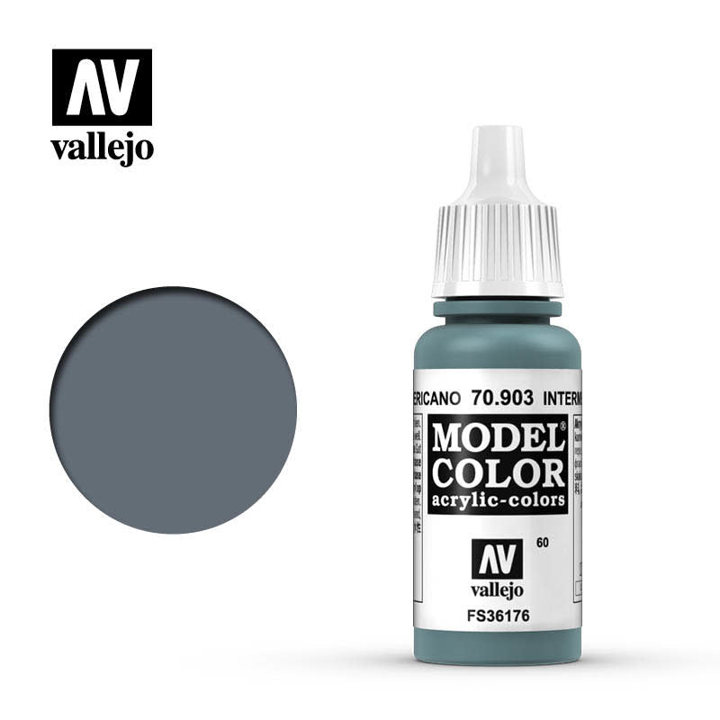 Vallejo: Model Color, Matte- Intermediate Blue 17 ml. | Frontline Gaming